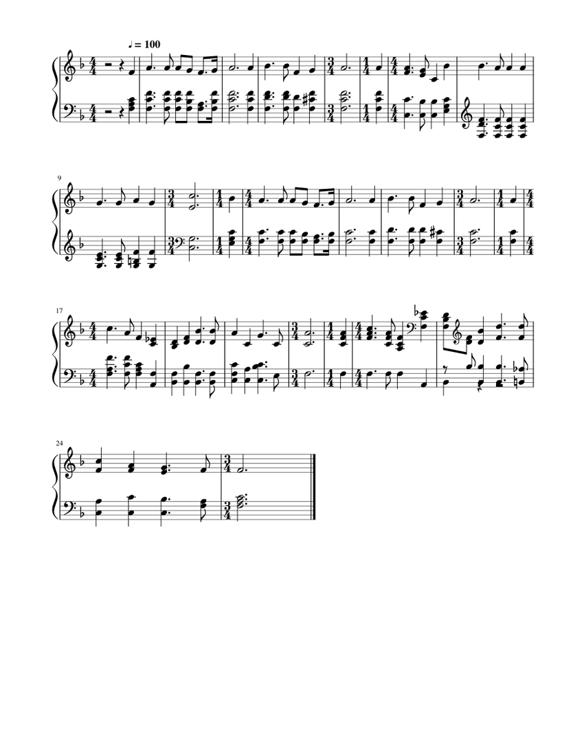 A wondrous boon to man is given - D. B. Towner - piano tutorial