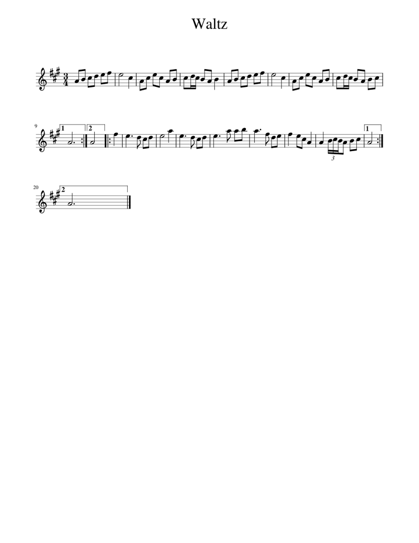 Waltz Sheet music for Piano (Solo) Easy | Musescore.com