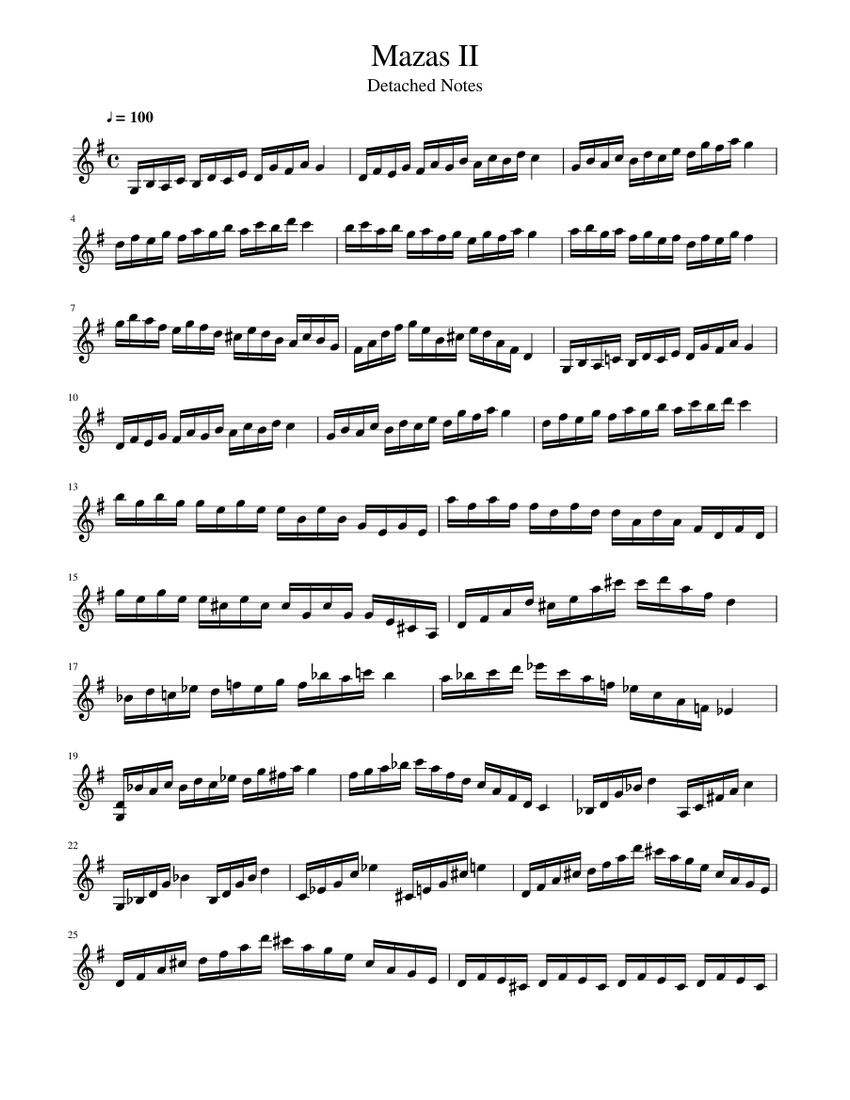 Mazas II Sheet music for Violin (Solo) | Musescore.com