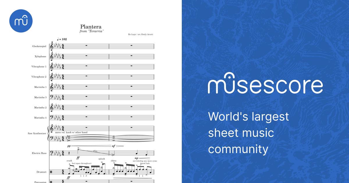 Plantera – Re-Logic Plantera – (from "Terarria") Sheet music for ...