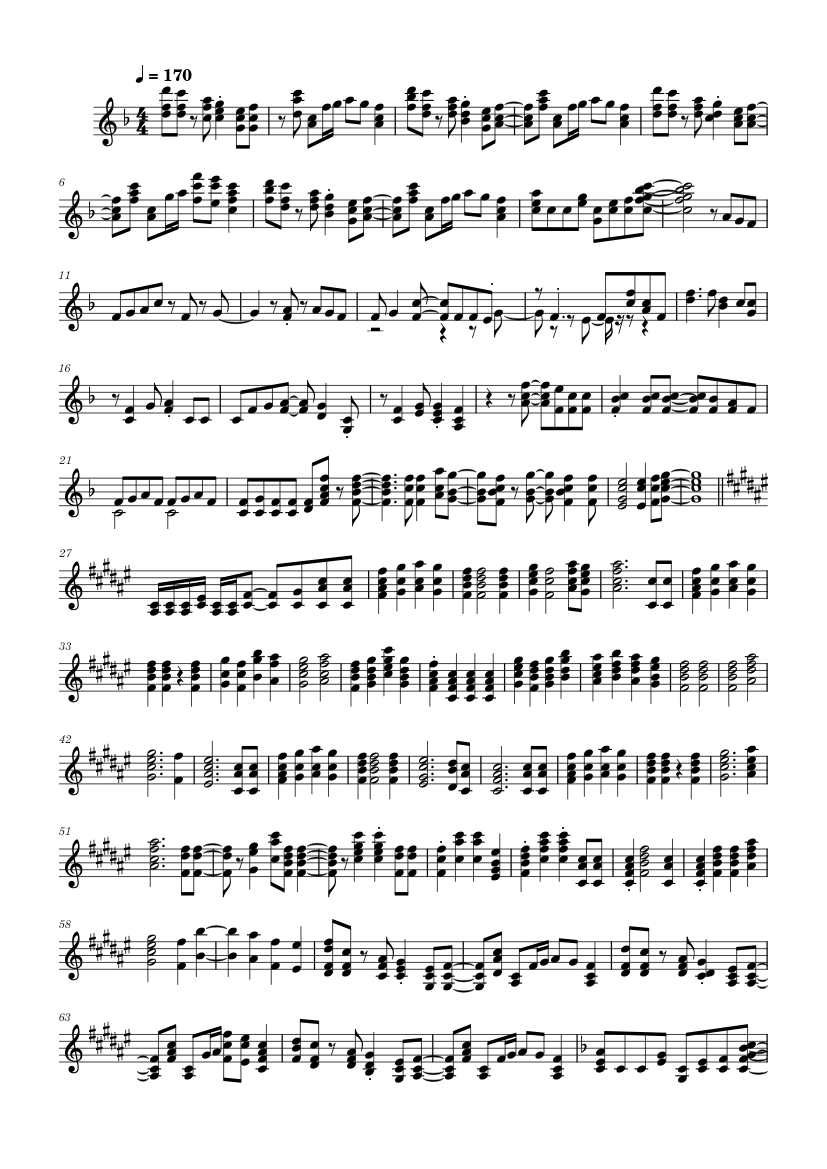 Flower Tower/Hana no Tou - Lycoris Recoil ED Sheet music for Saxophone ...