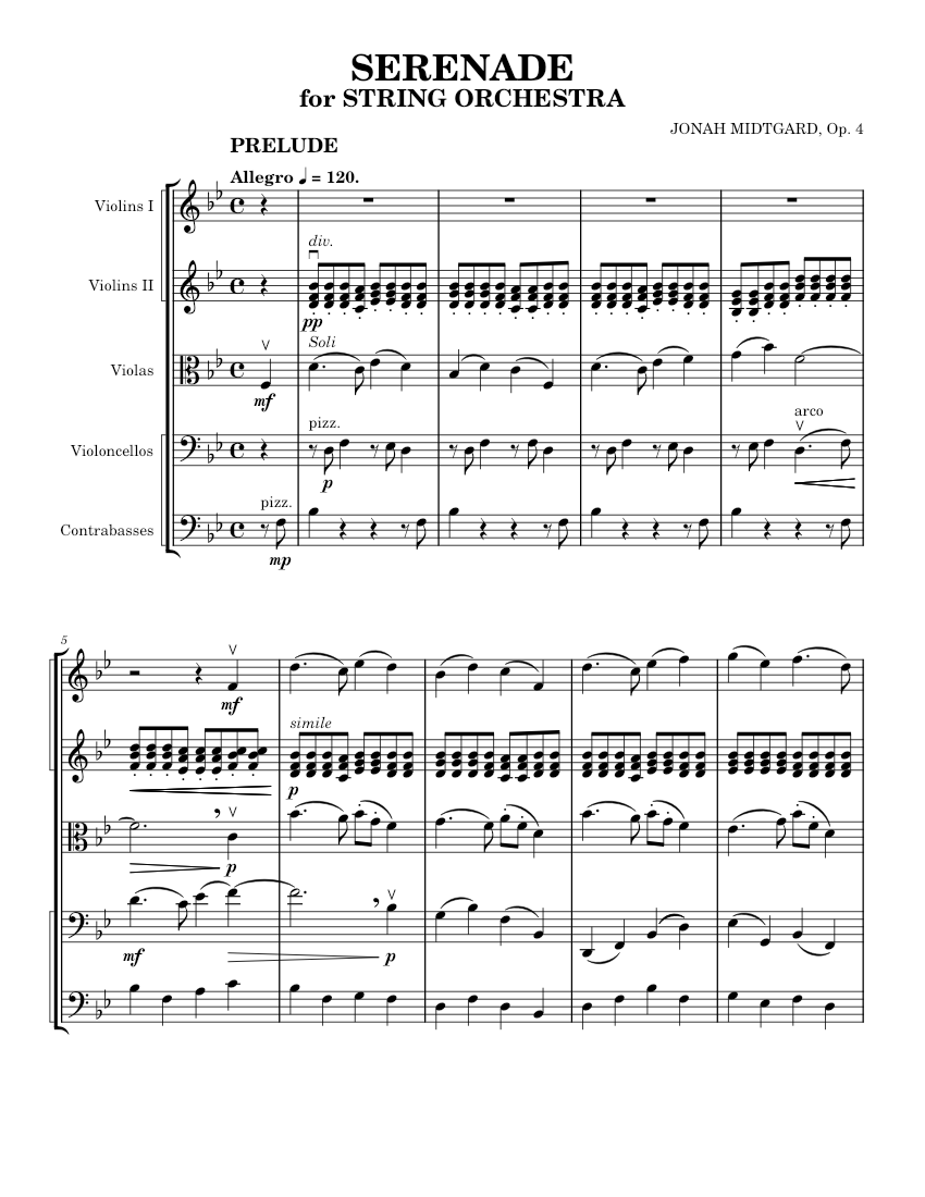 Serenade for Strings Sheet music for Strings group (String Ensemble) | Musescore.com