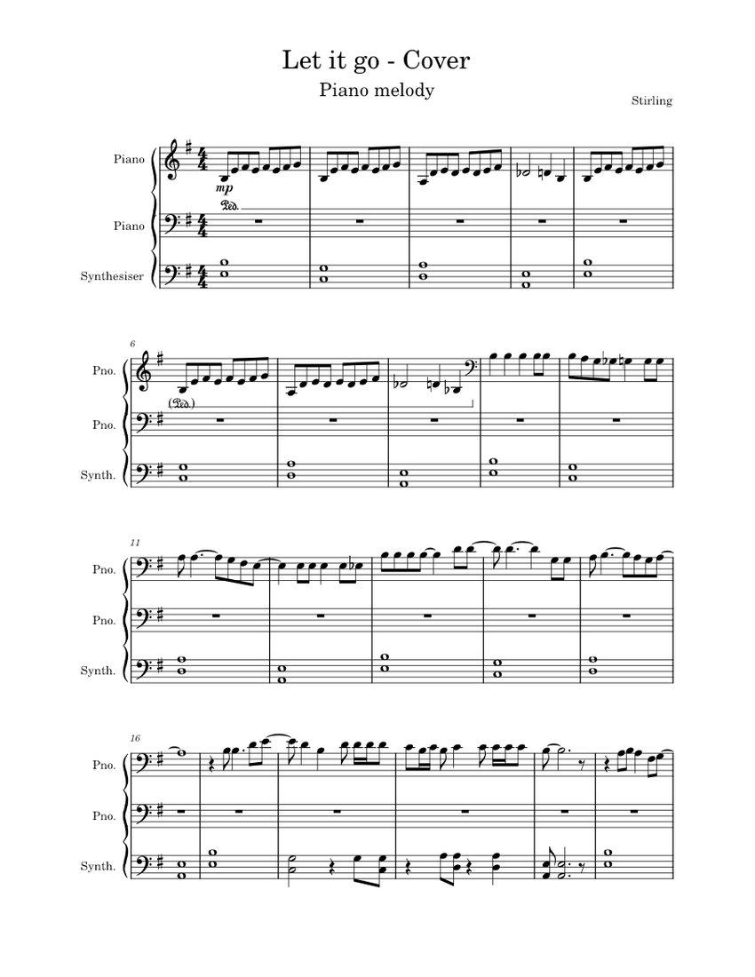 Let it go – Kristen Anderson-Lopez & Robert Lopez Let it go - Cover ...