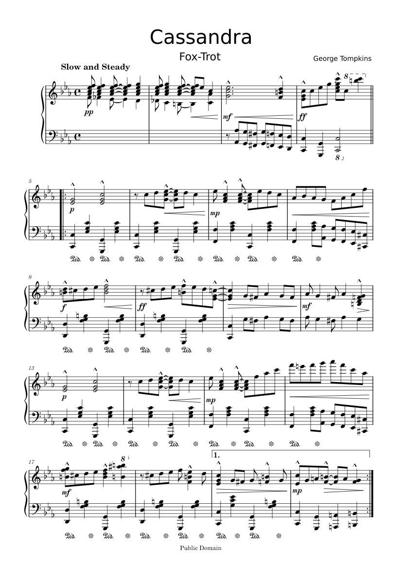 Cassandra Sheet music for Piano (Solo) | Musescore.com
