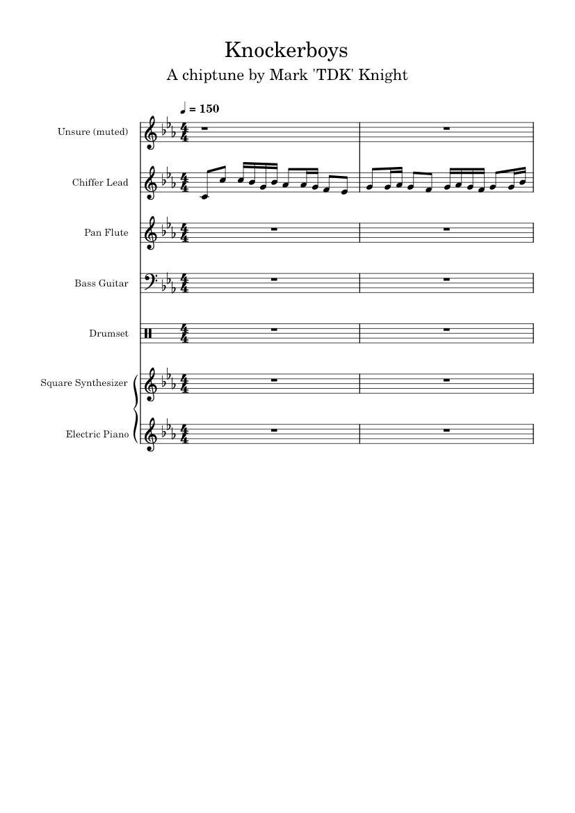 Knockerboys – Mark Knight Sheet Music for Piano, Bass guitar, Drum ...