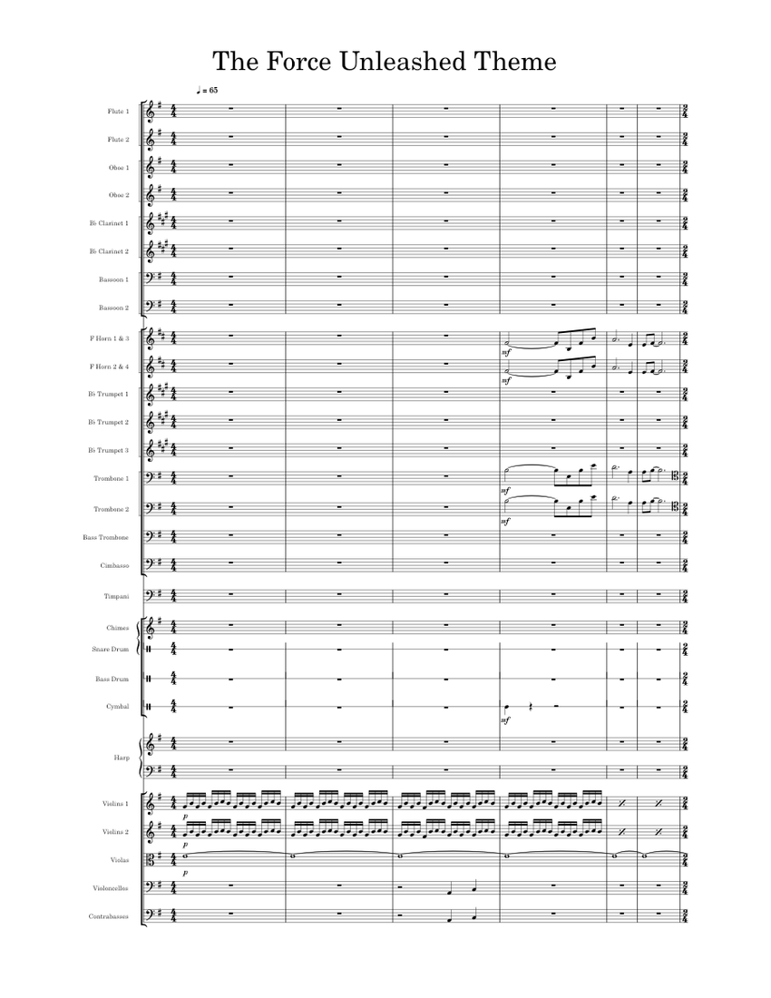 Starkiller's Theme – Mark Griskey Sheet music for Trombone, Trombone ...