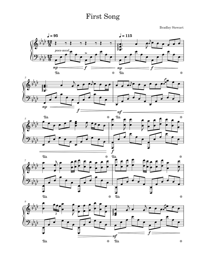 Second song Sheet music for Piano (Solo) | Musescore.com