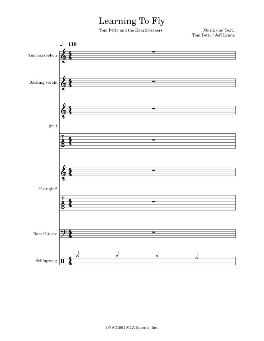 Learning to fly – Tom Petty and The Heartbreakers Learning To Fly ...