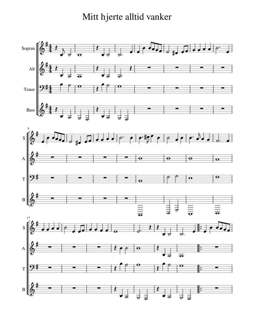 Mitt hjerte alltid vanker - piano tutorial