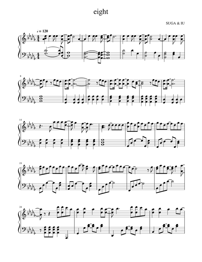 eight Sheet music for Piano (Solo) | Musescore.com
