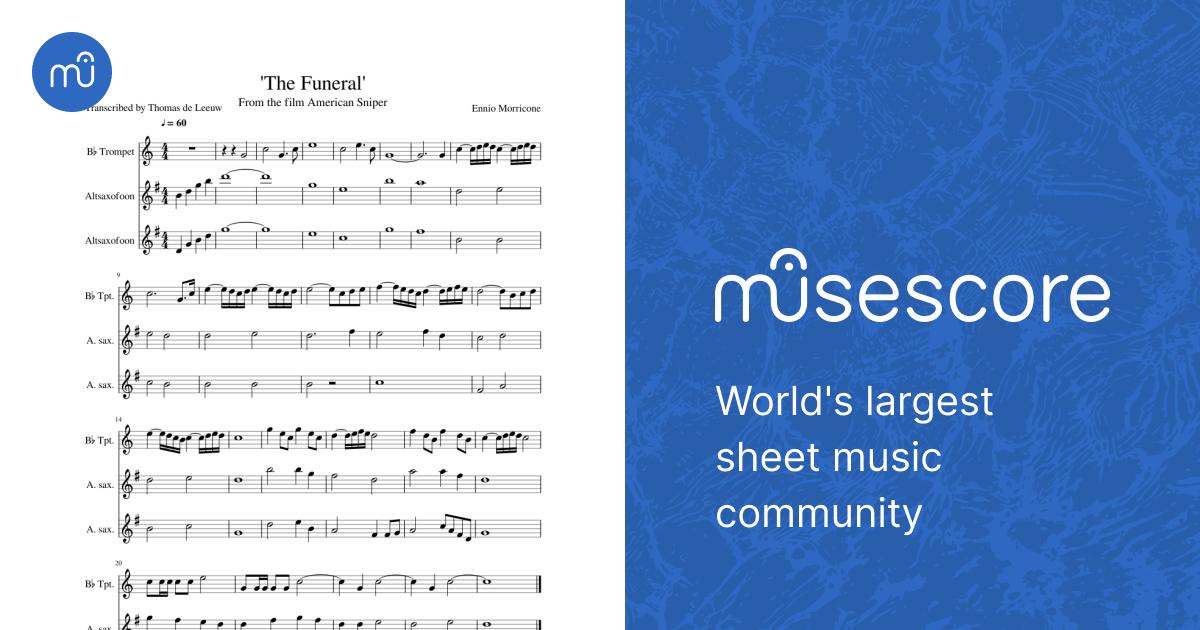 The Funeral - Il Silenzio from Enio Morricone in American Sniper Sheet ...
