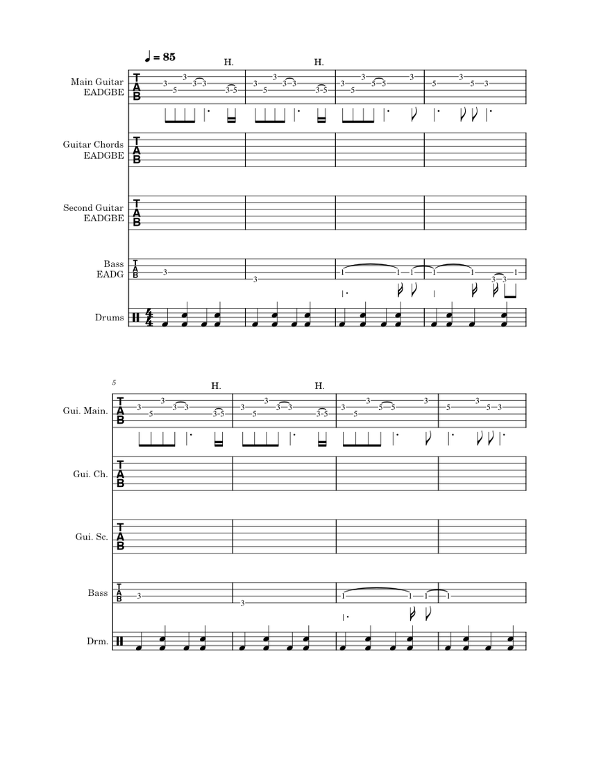 Daddy Issues by The Neighbourhood Sheet music for Guitar, Bass guitar ...