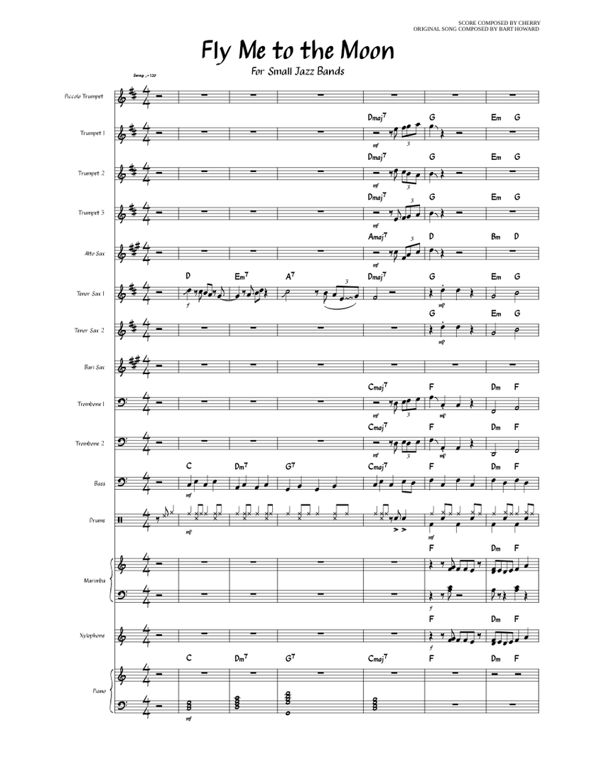 Fly Me To The Moon "In Other Words" – Bart Howard/Frank Sinatra (CHERRY ...