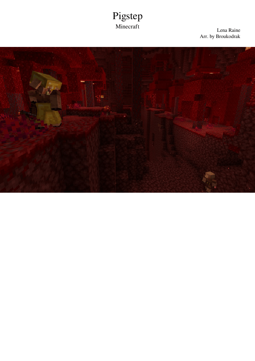 Pigstep – Lena Raine Sheet music for Piano, Trombone, Tuba, French horn ...