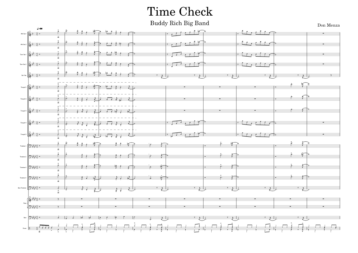 Musescore 4 Big Band Sound Test - piano tutorial