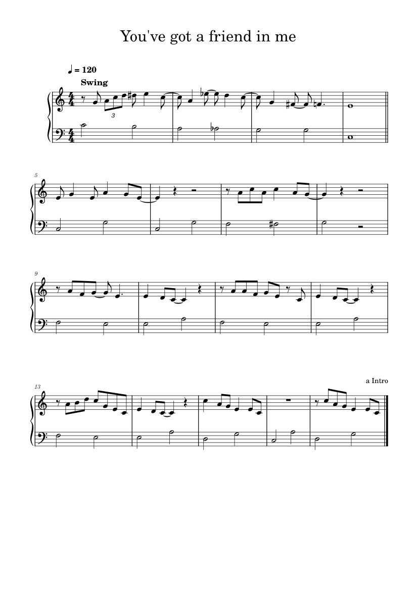 Youve got a friend in me Sheet music for Piano (Solo) | Musescore.com