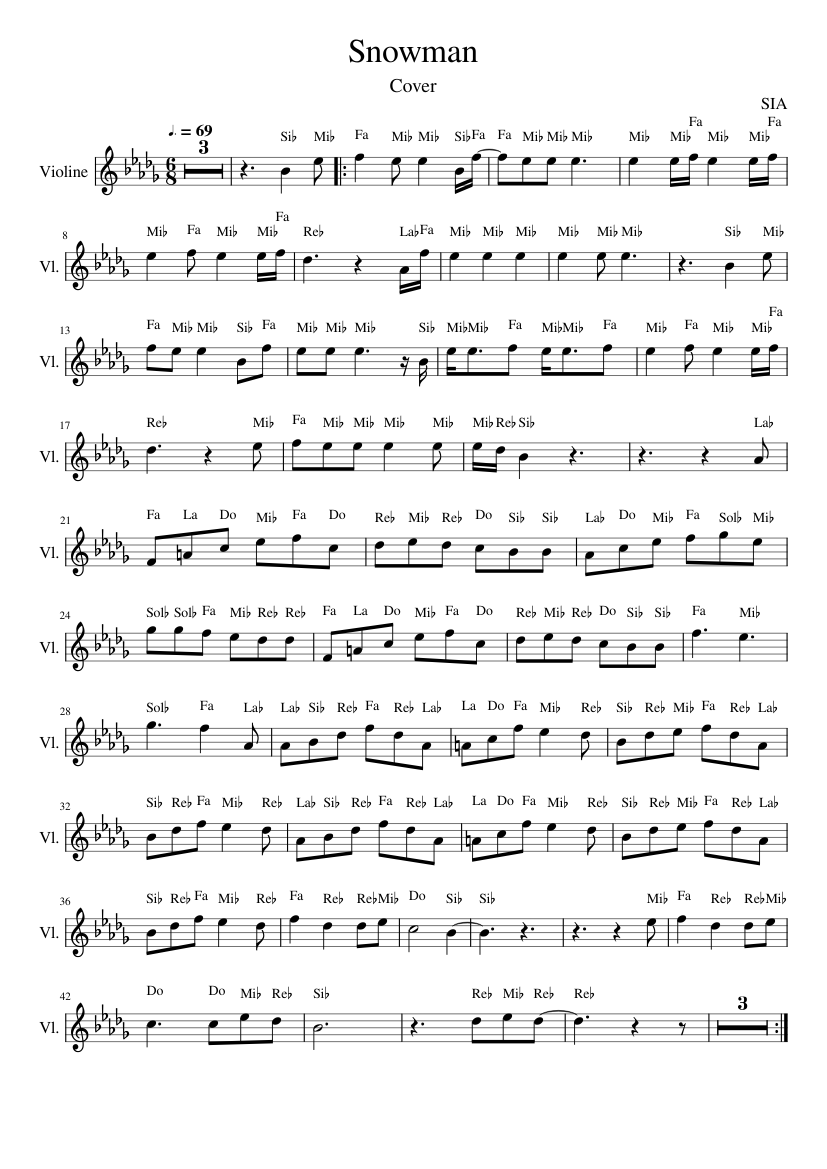 Snowman - piano tutorial