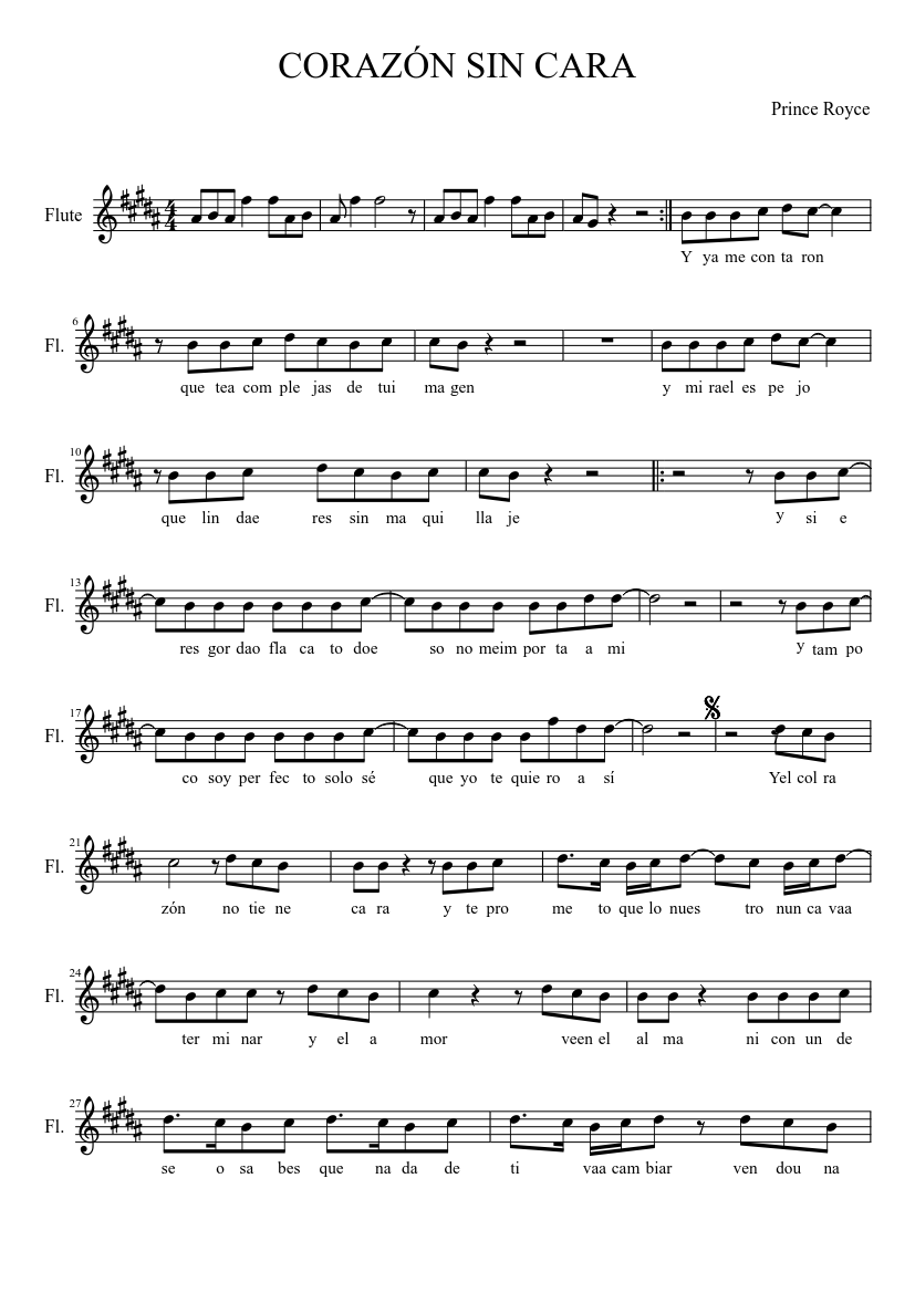 Prince Royce Corazon Sin Cara