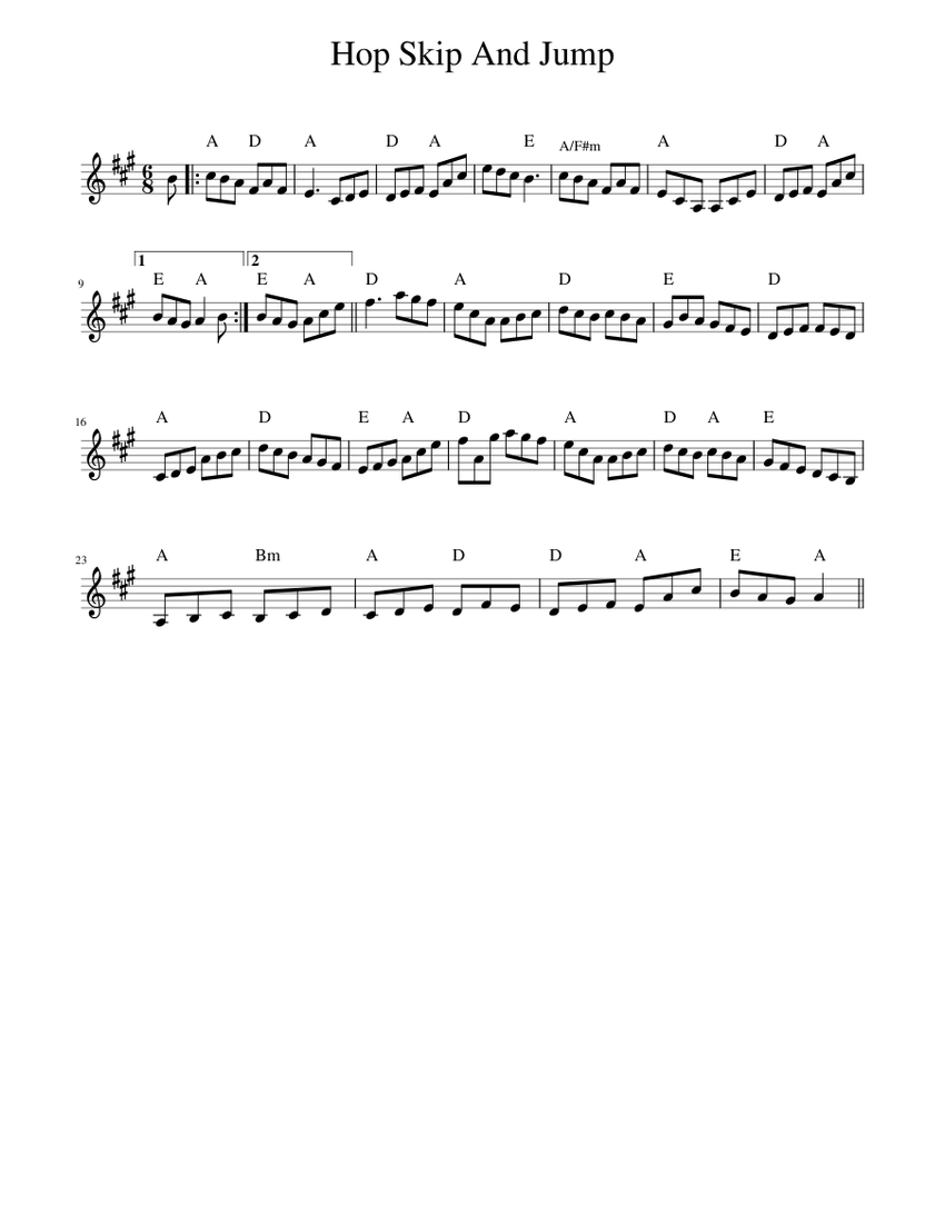 Hop Skip And Jump Sheet music for Piano (Solo) | Musescore.com