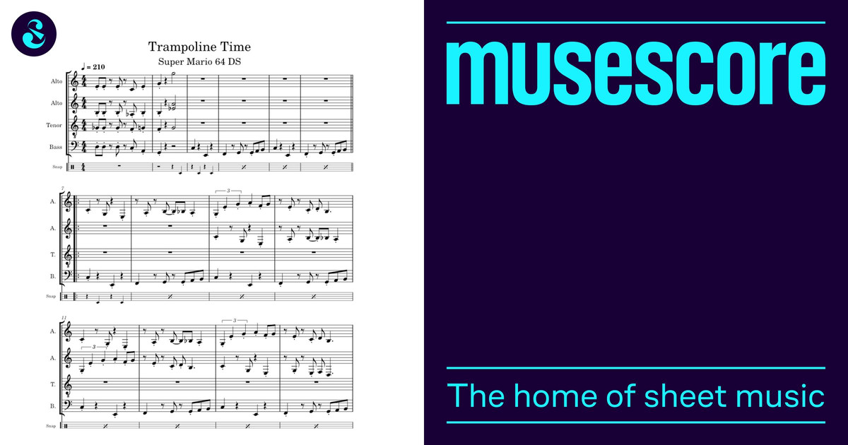 Trampoline Time (Super Mario 64 DS) - Koji Kondo Sheet music for Alto ...