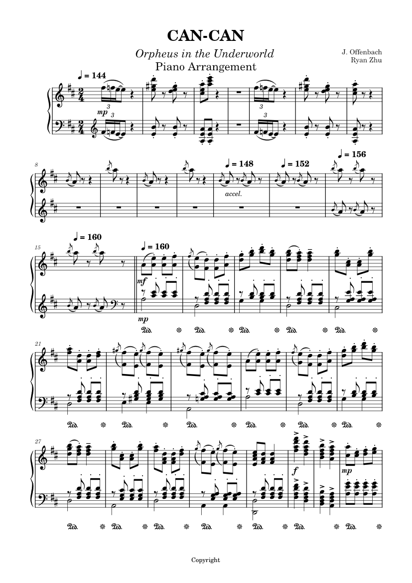 Can-Can – Jacques Offenbach Offenbach Can-Can from Orpheus in the ...