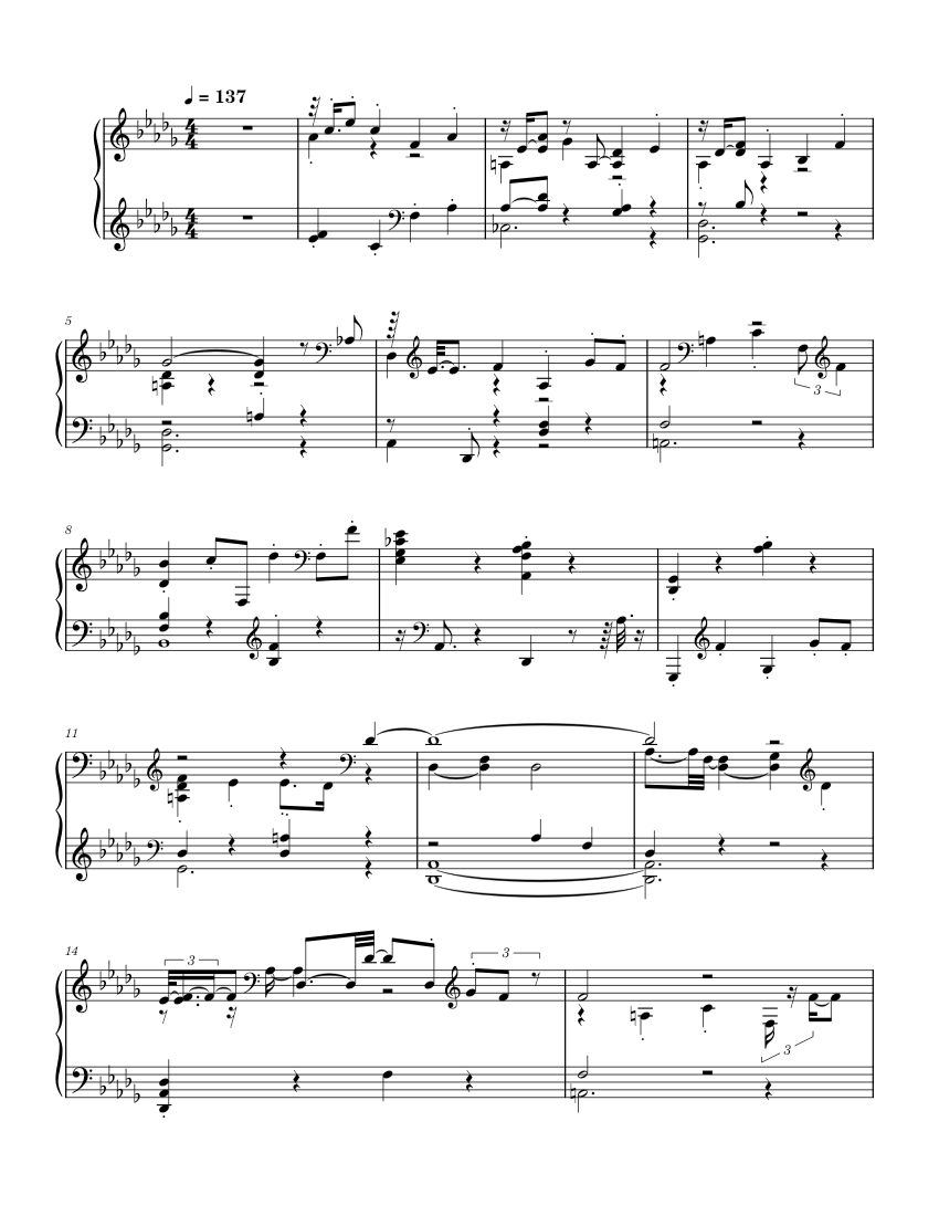 Requiem – keshi Sheet Music for Piano (Solo) | MuseScore.com