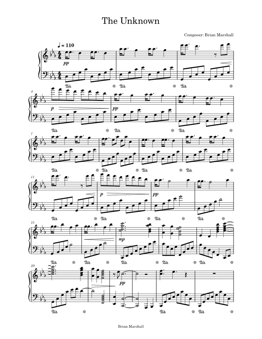 The Unknown Sheet music for Piano (Solo) | Musescore.com
