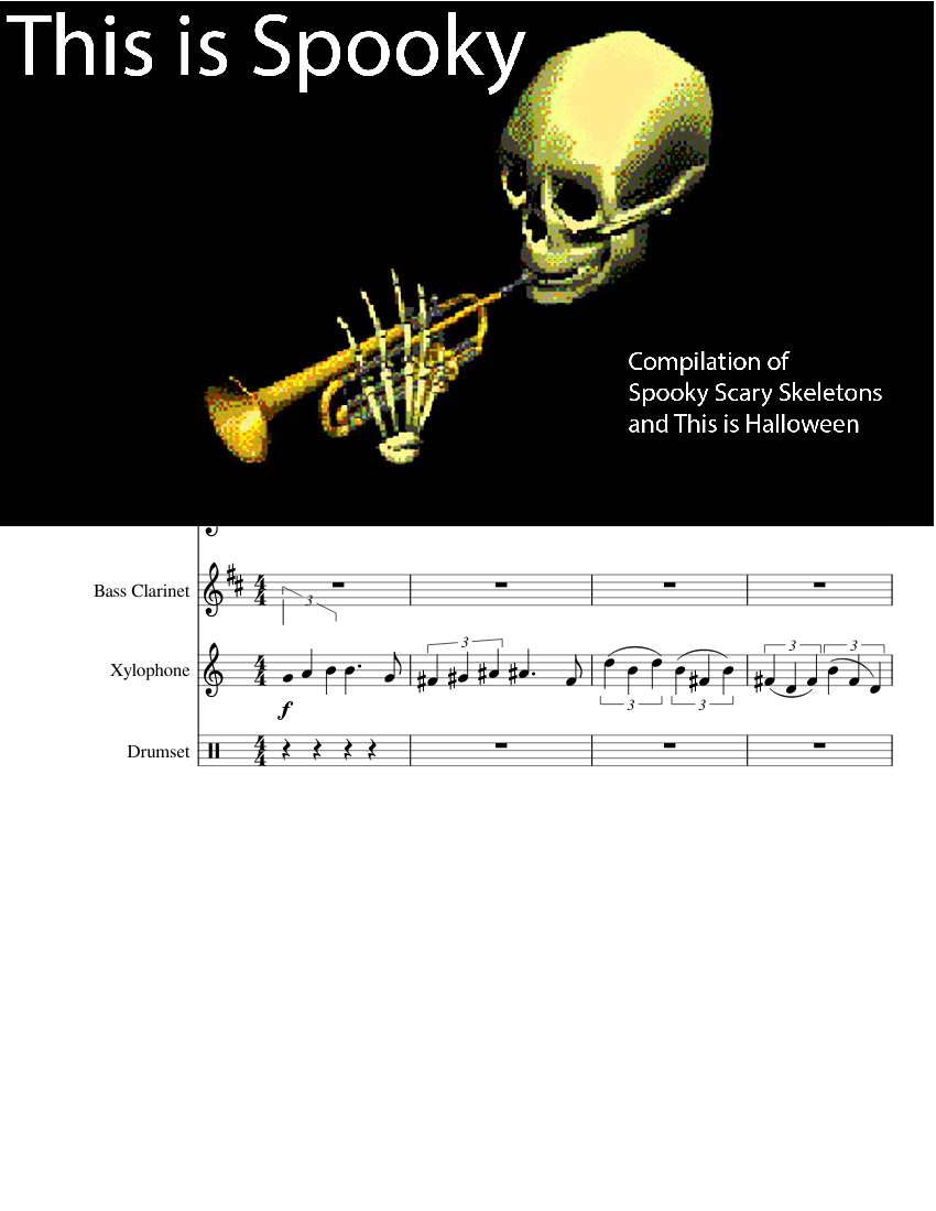 Spooky Skeleton Trumpet
