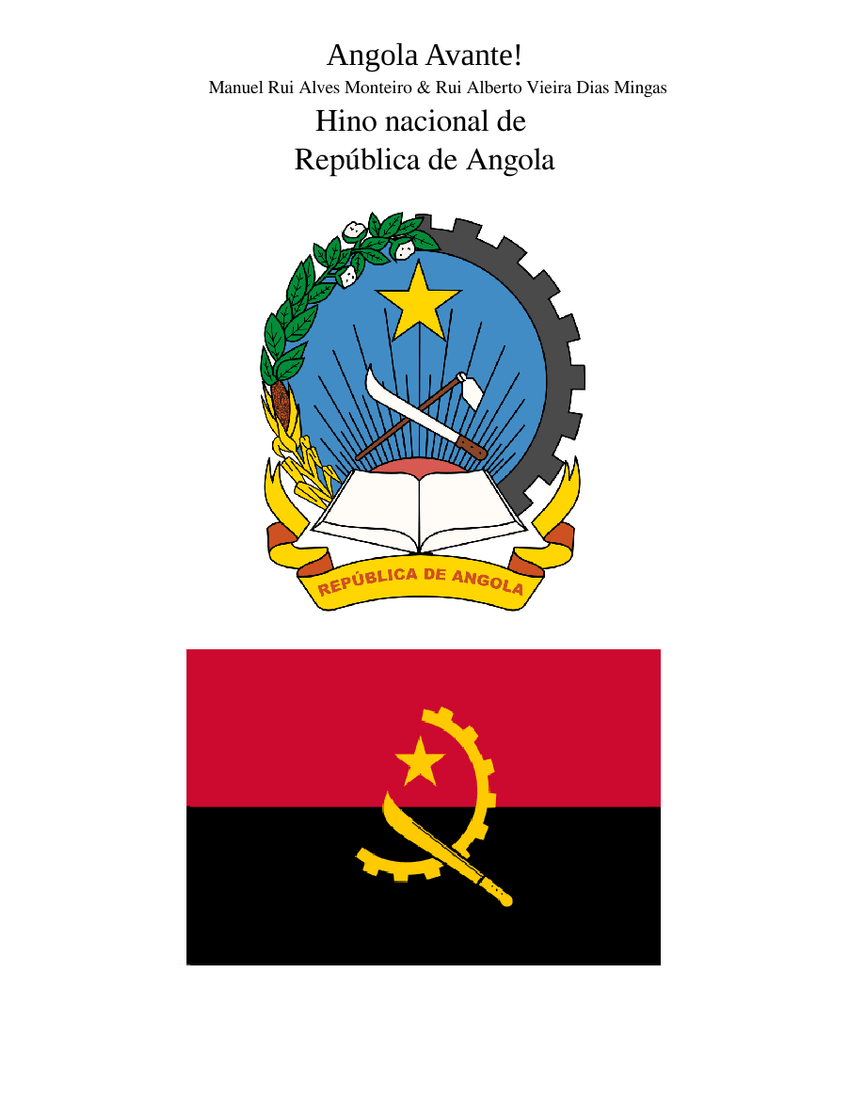 Angola Avante! Sheet music for Trombone, Cornet, Tuba, French horn ...