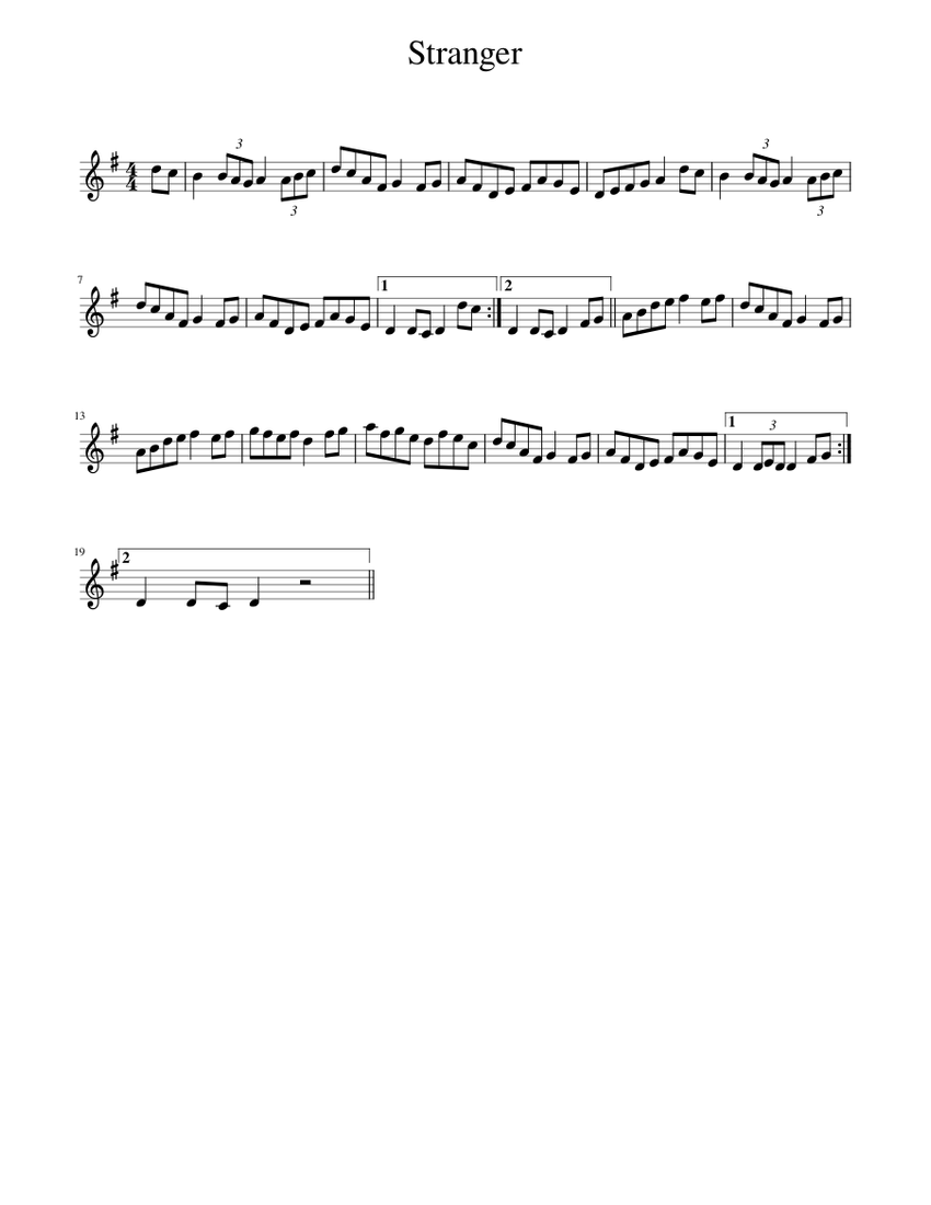 Stranger Sheet music for Piano (Solo) Easy | Musescore.com