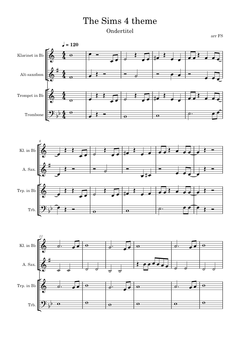 The Sims 4 Theme – Ilan Eshkeri The Sims 4 thema Sheet music for ...