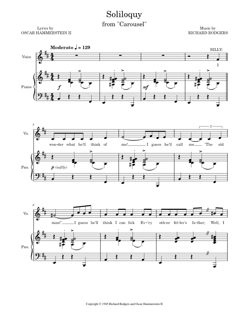 Soliloquy Sheet music for Piano (Piano Duo) | Musescore.com