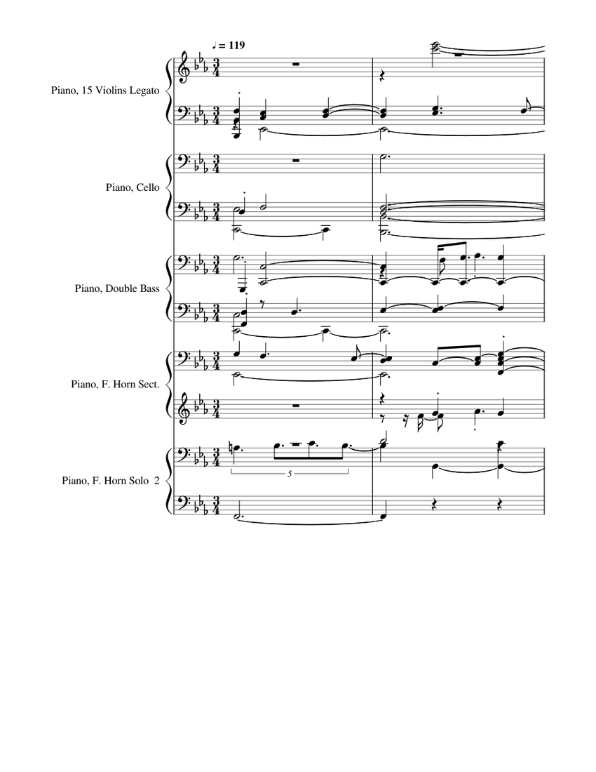 orchestric_mainsf Sheet music for Piano (Mixed Quintet) | Musescore.com