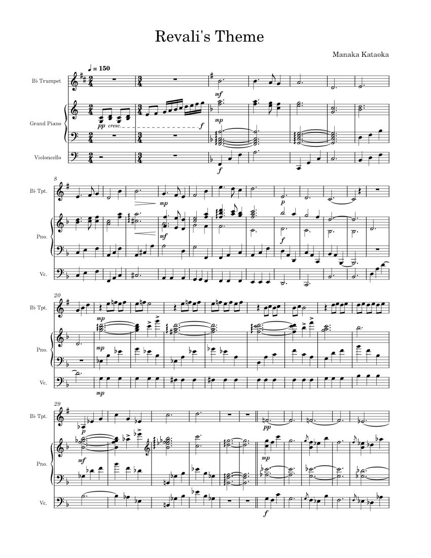 Revali's Theme – Manaka Kataoka - piano tutorial