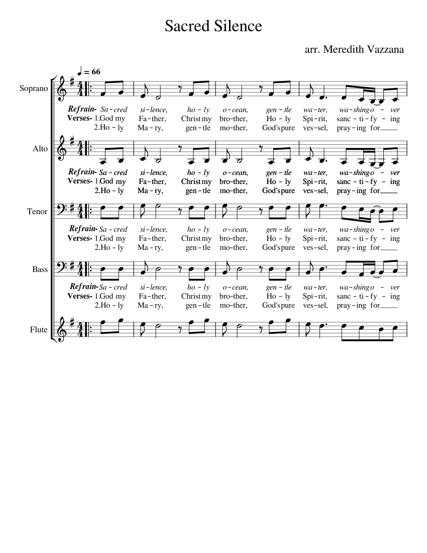 Sacred silence – Tom Booth Sacred Silence – Tom Booth Sheet Music for ...
