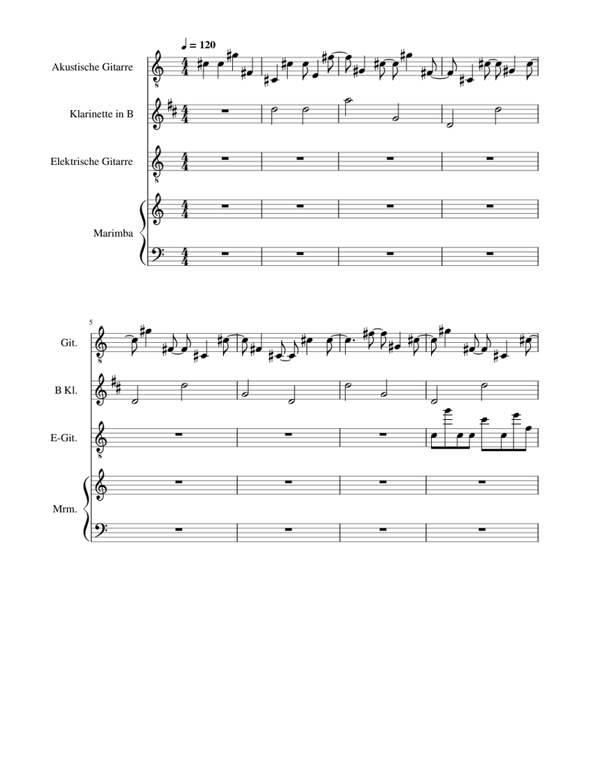 Sonification of the continued fraction of Pi for Harmonica, two Guitars ...
