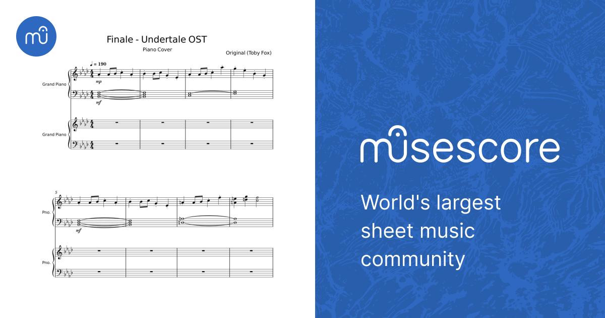 Finale - Toby Fox Sheet music for Piano (Piano Duo) | Musescore.com