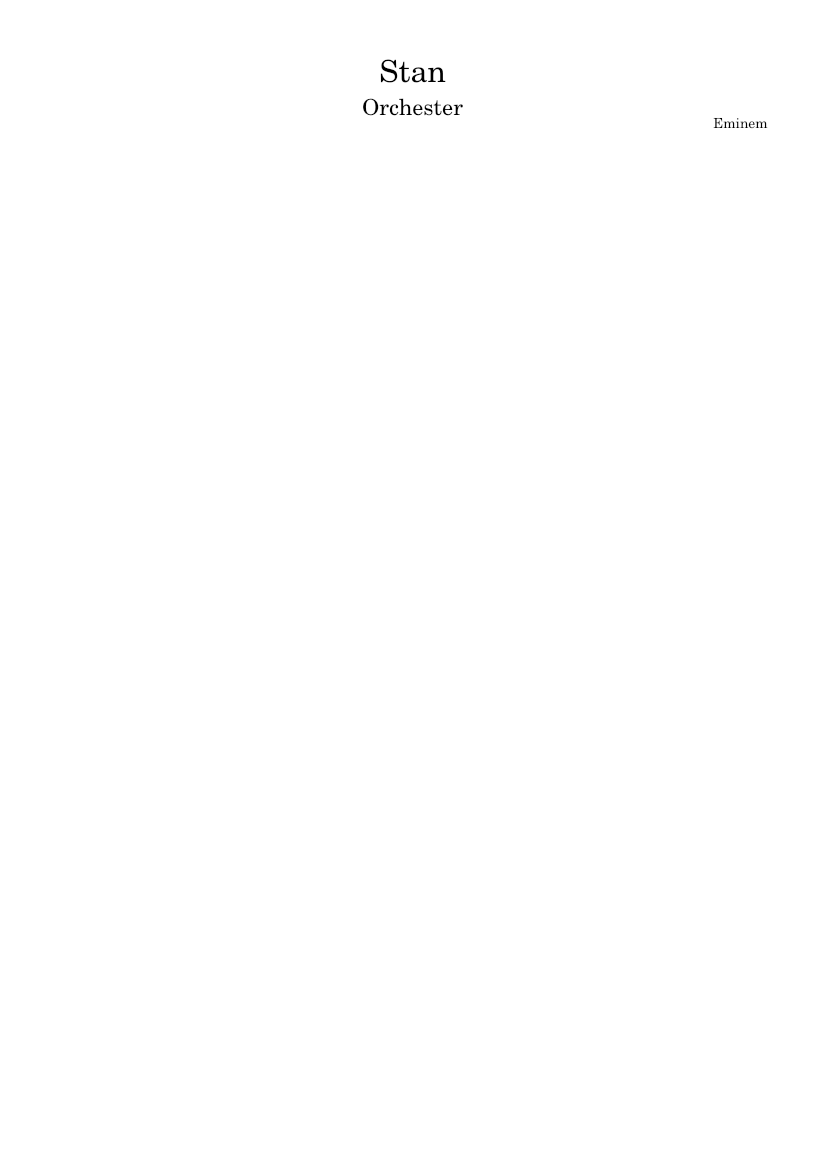 Stan – Eminem Stan Sheet Music for Piano, Trombone, Tuba, Flute & more ...