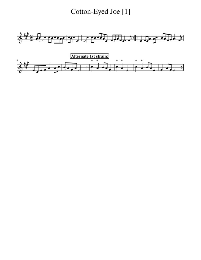 Cotton-Eyed Joe Sheet music for Piano (Solo) Easy | Musescore.com