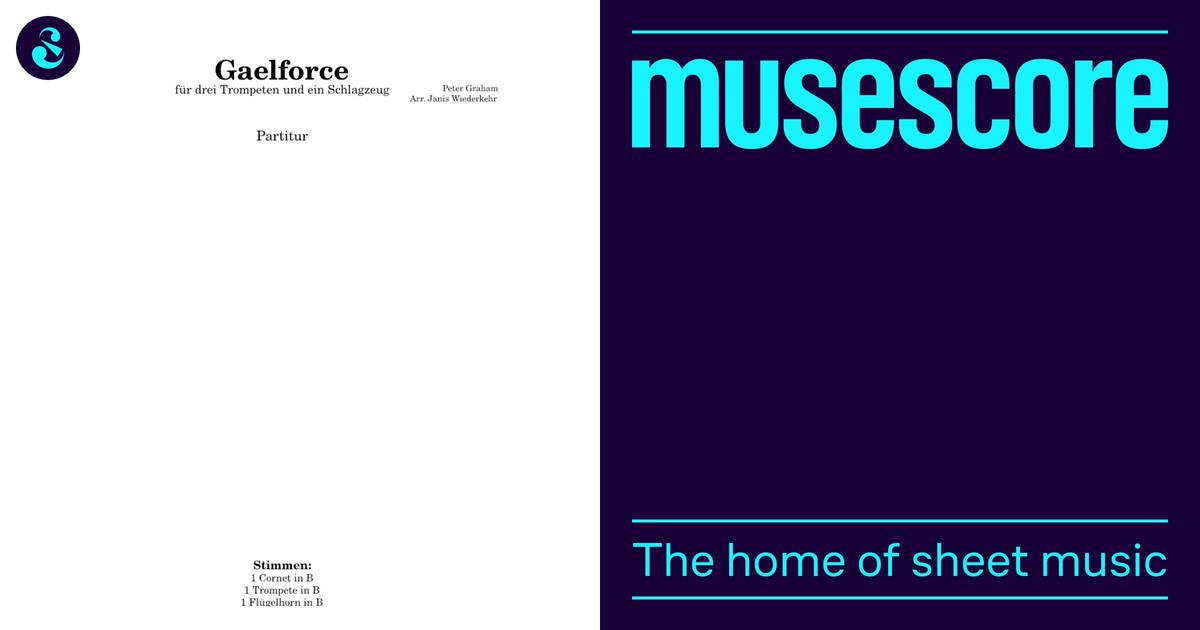 Gaelforce – Peter Graham Sheet music for Drum group, Trumpet other ...