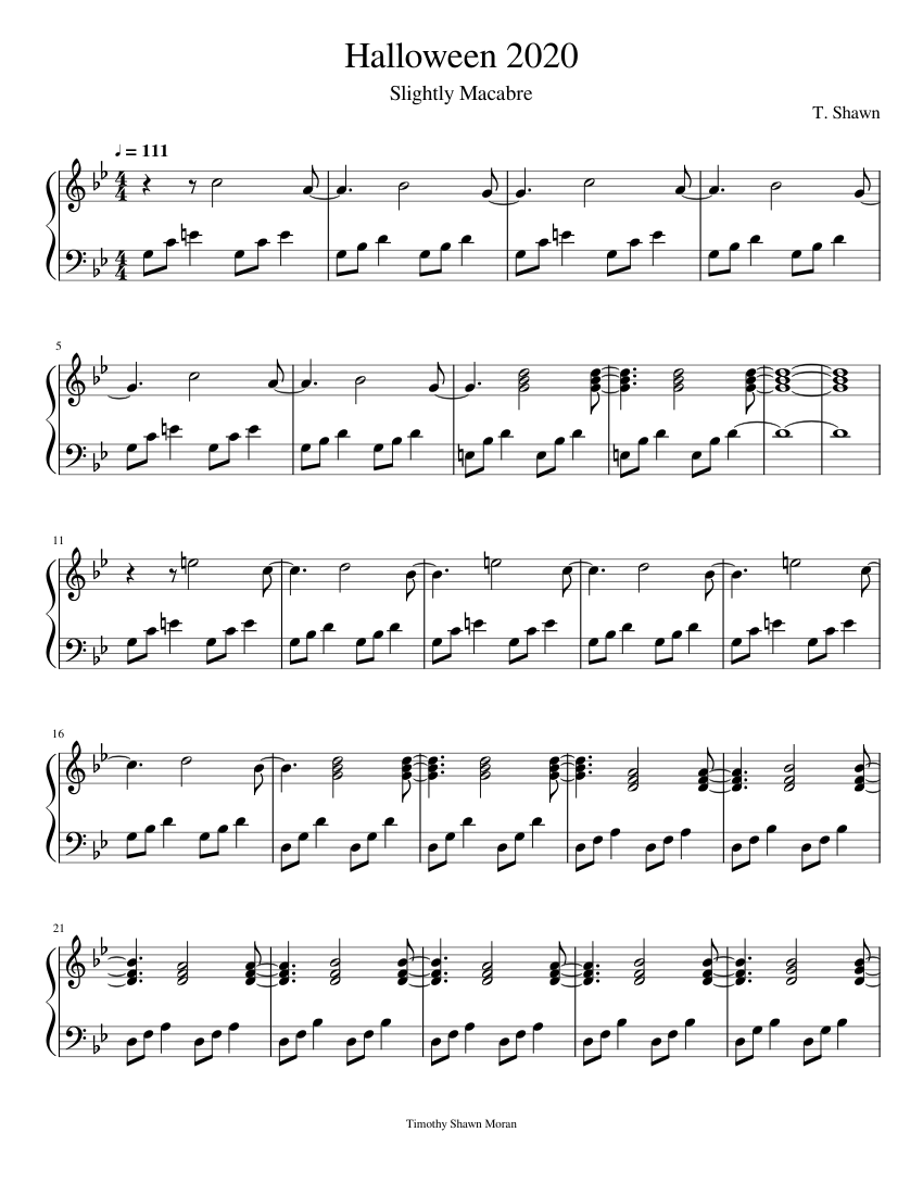 Halloween 2020 - piano tutorial