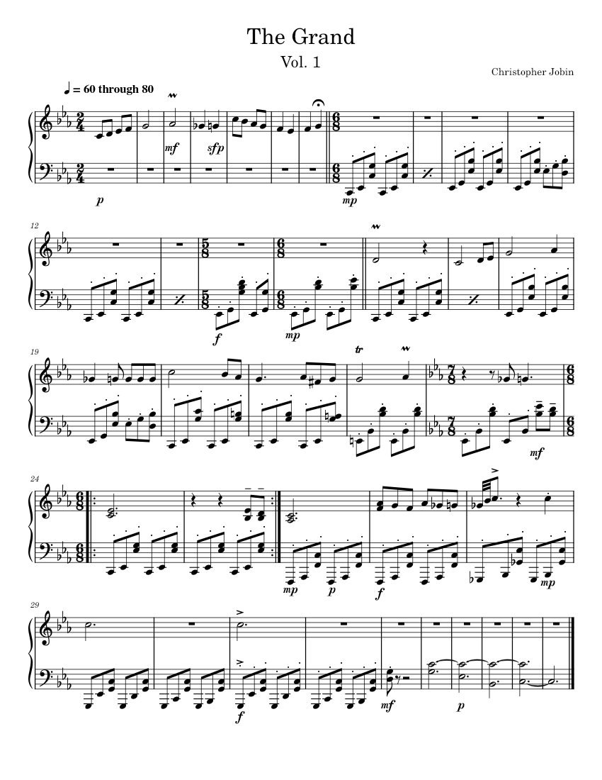 The Grand Vol1 Sheet music for Piano (Solo) | Musescore.com
