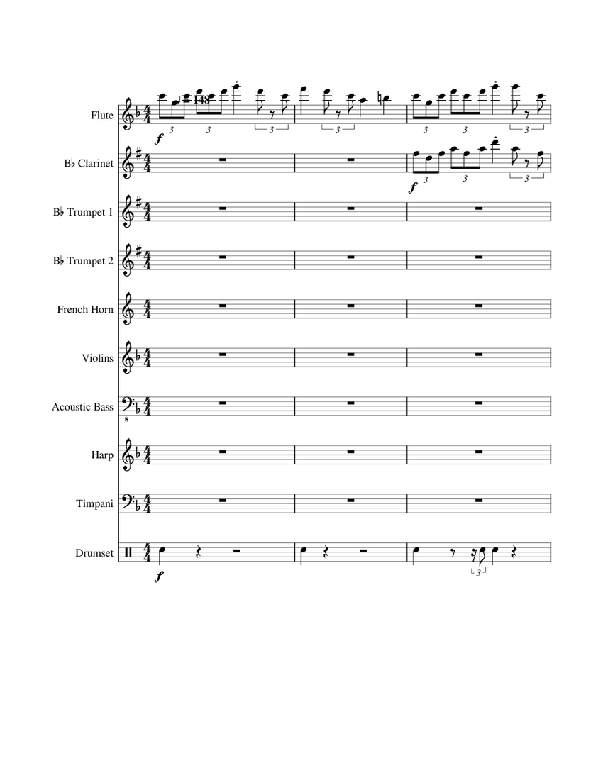 Kid Icarus Sheet music for Trumpet (In B Flat), Flute, Drum Group ...