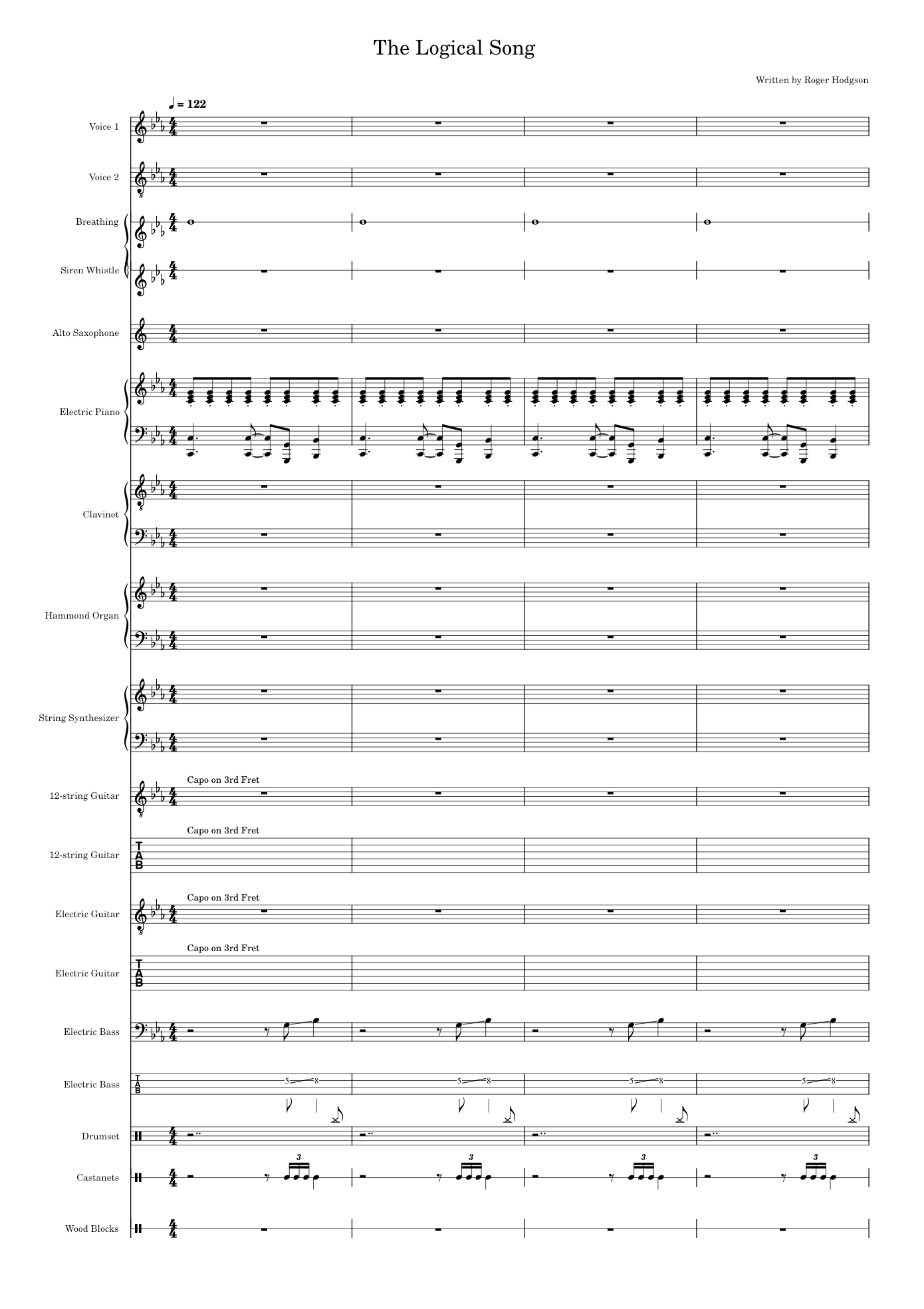 The Logical Song – Supertramp Sheet music for Piano, Organ, Vocals ...