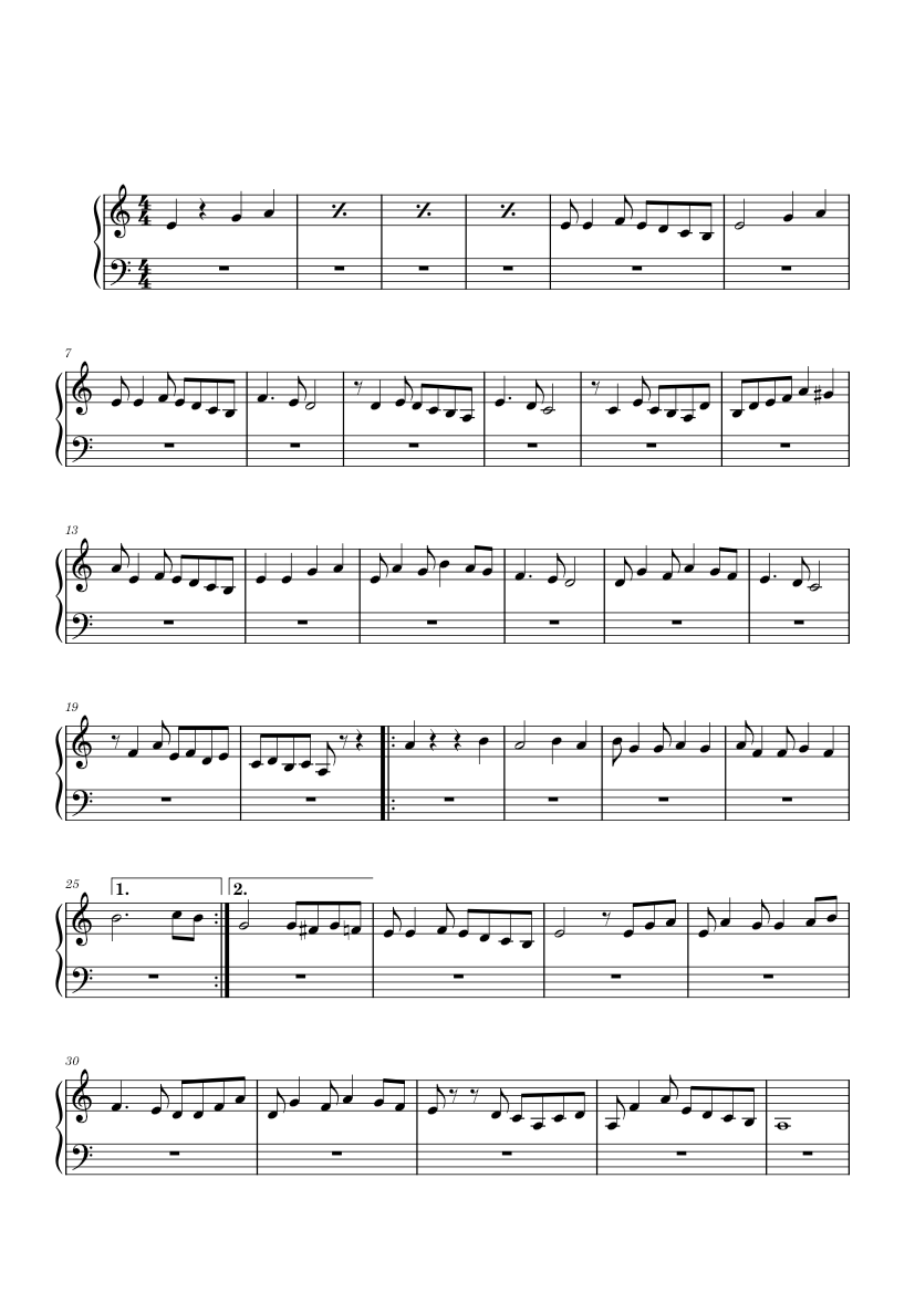 Nehna wel amar jeeran – Fairuz Sheet Music for Harp (Solo) | MuseScore.com