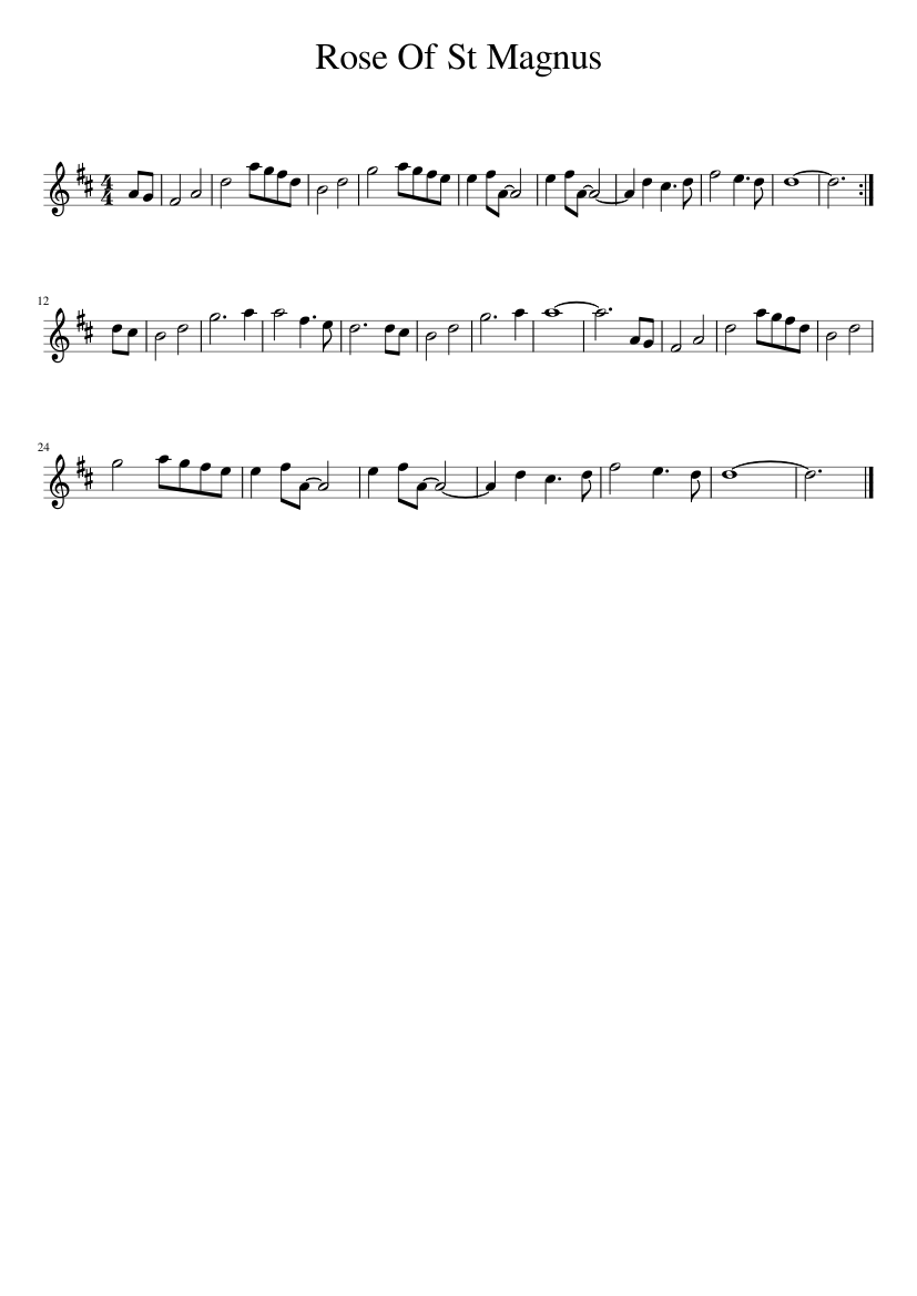 Rose Of St Magnus Sheet music for Piano (Solo) Easy | Musescore.com