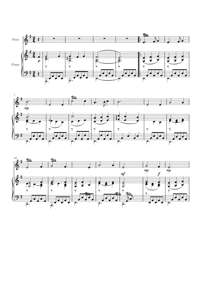 Wiegala – Ilse Weber Sheet Music for Piano, Vocals (Piano-Voice ...