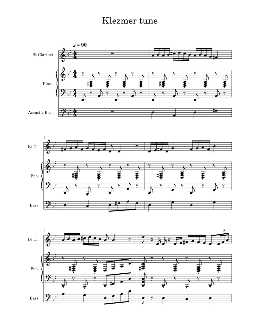 Klezmer_tune - piano tutorial