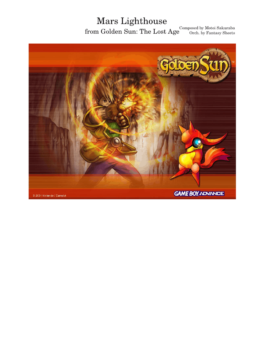 Golden Sun: The Lost Age - Mars Lighthouse REMASTERED - piano tutorial