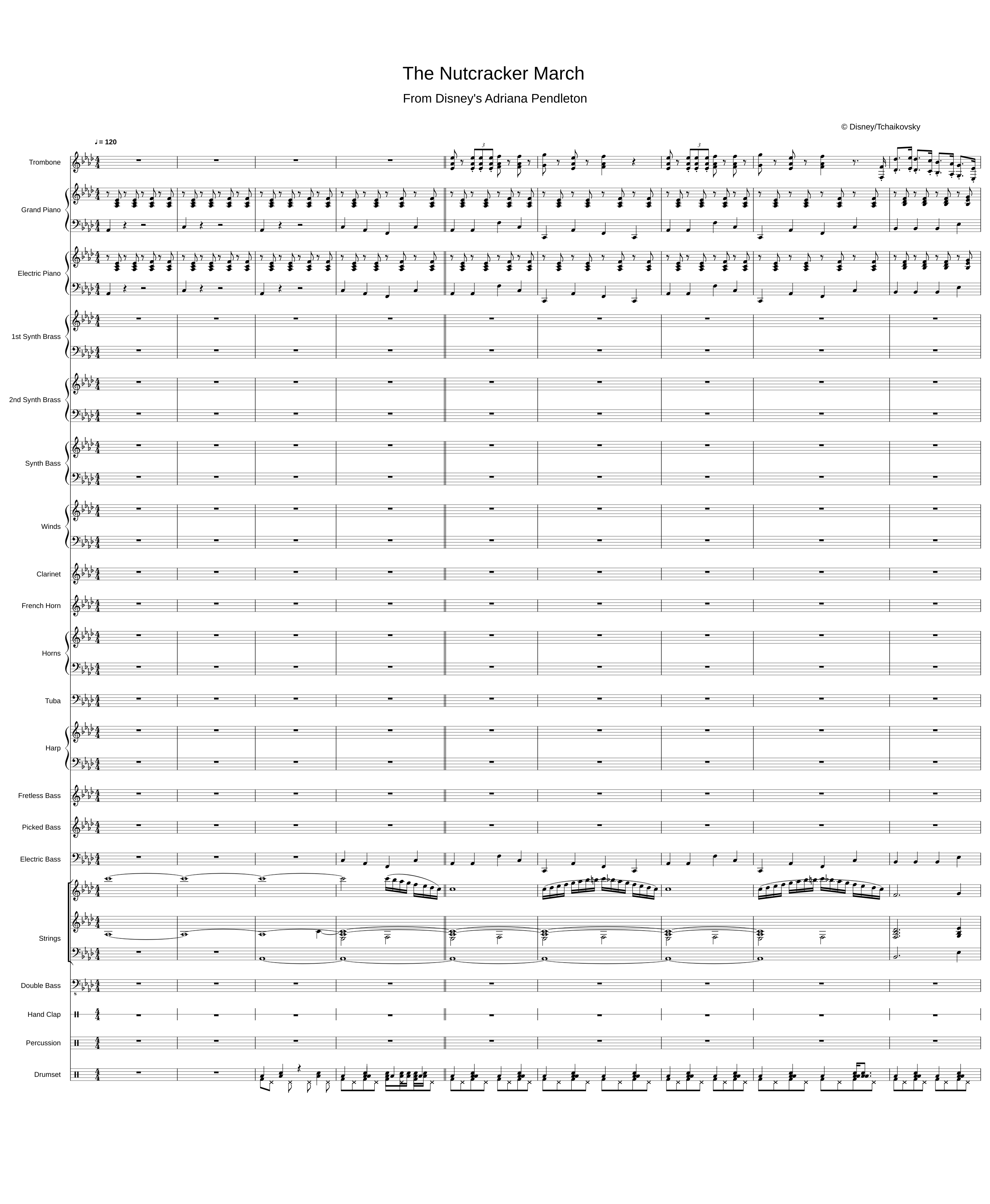 The Nutcracker March - Disney's Adriana Pendleton/Tchaikovsky Sheet ...